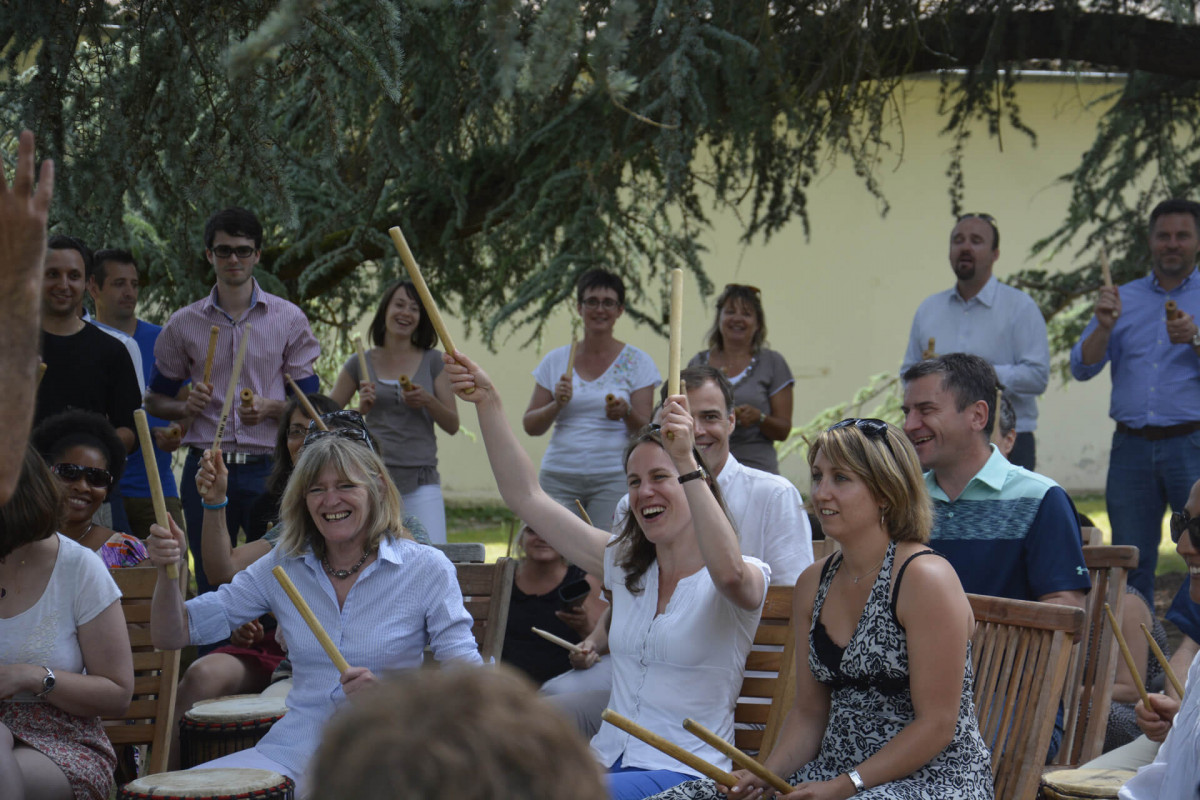 Team Building percussion Rythmo Académie par Autreman