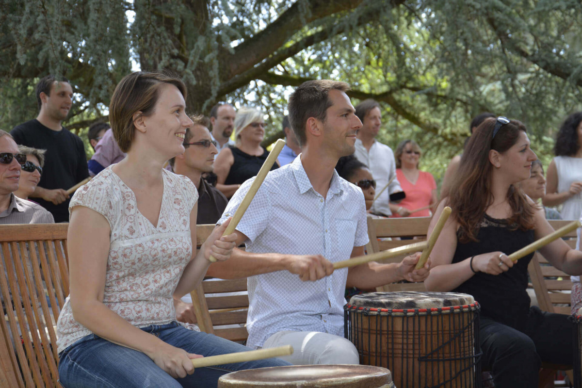 Team Building percussion Rythmo Académie par Autreman