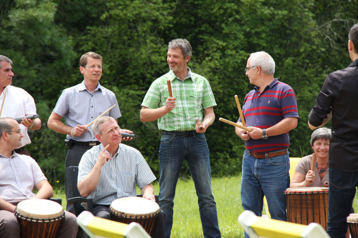 Team Building percussion Rythmo Académie par Autreman