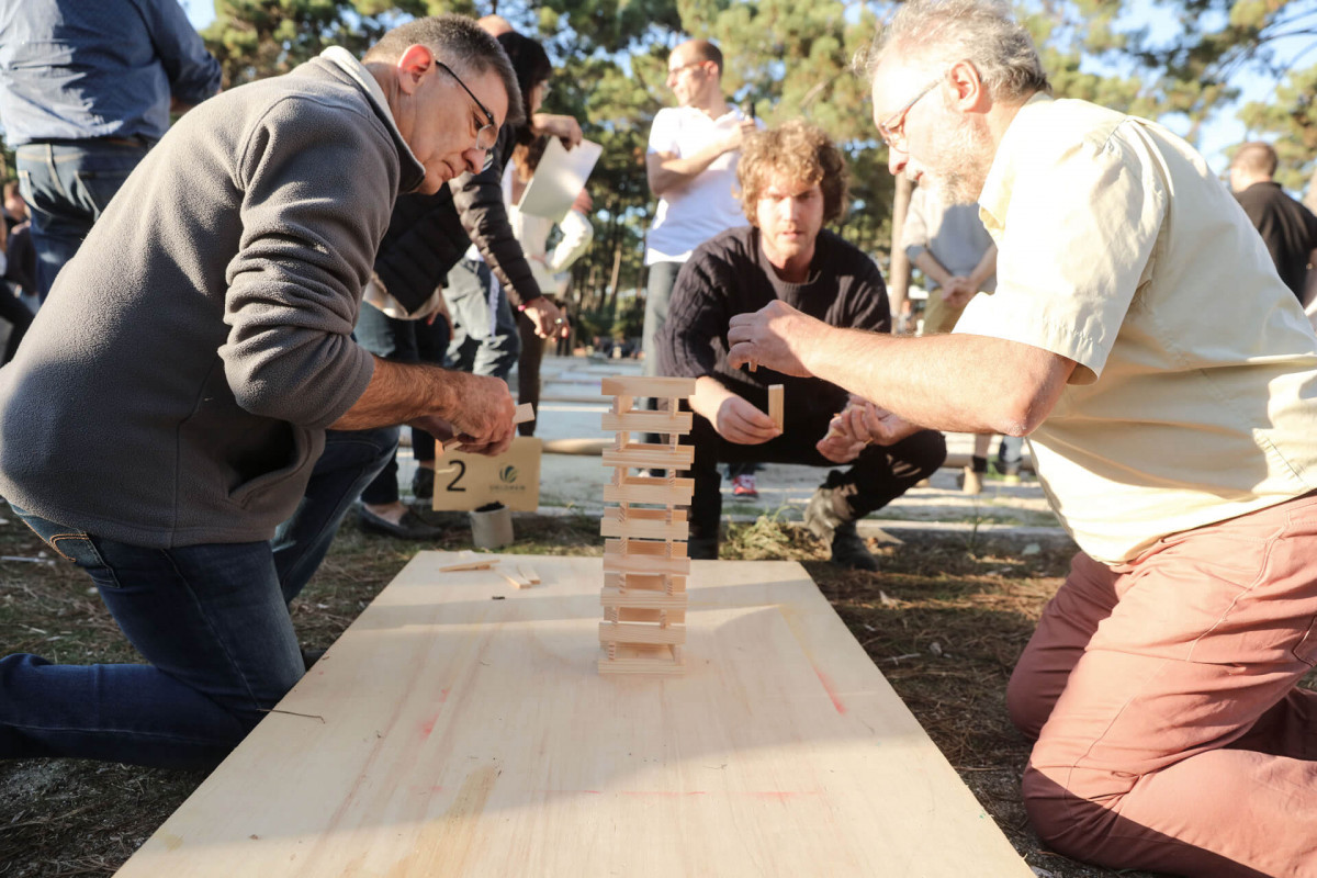 Team Building construction challenge ecostructures par Autreman